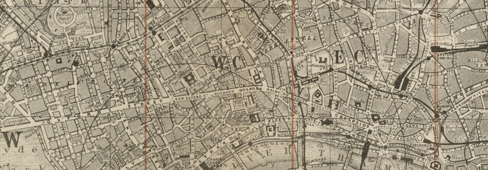 Bacon's Map of London, forming an index to the maps on the nine-inch ...