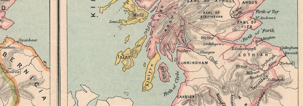 Historical maps of Scotland; According to Ptolemy 150 A.D; Roman Period ...