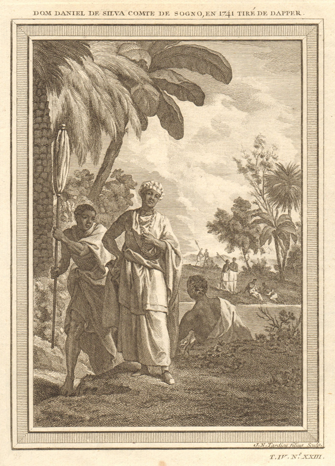 Dom Daniel de Silva Comte de Sogno, en 1741 tiré de Dapper [Dom Daniel ...