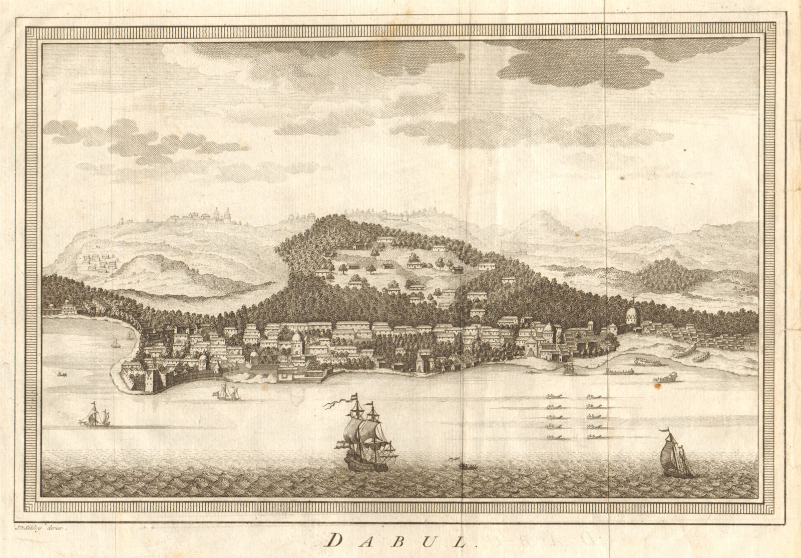Dabul [Dabhol] by Schley, Jakob van der: (1755) Art / Print / Poster ...