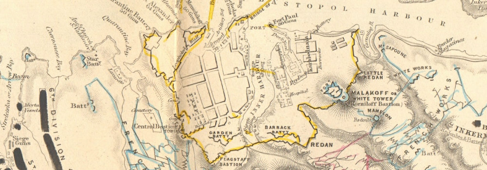 Siege of Sebastopol by Other cartographers: (1860) Map | Antiqua Print ...