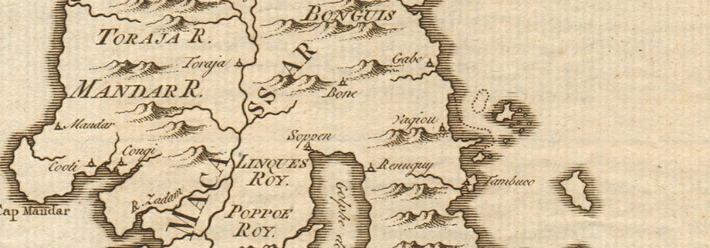 Carte de IIsle Celebes ou Macassar Map of the island of Sulawesi or ...