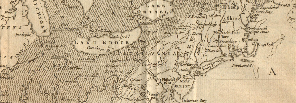 A map of the British and French Settlements in North America by Lodge ...