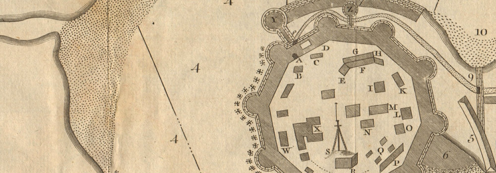 A plan of the town fortress of Gariah belonging to Angria the Admiral ...
