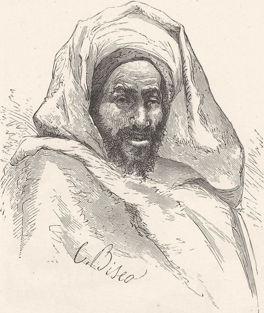 Type Of Native Of Beni Hassan By Unknown 1882 Art Print Poster Antiqua Print Gallery