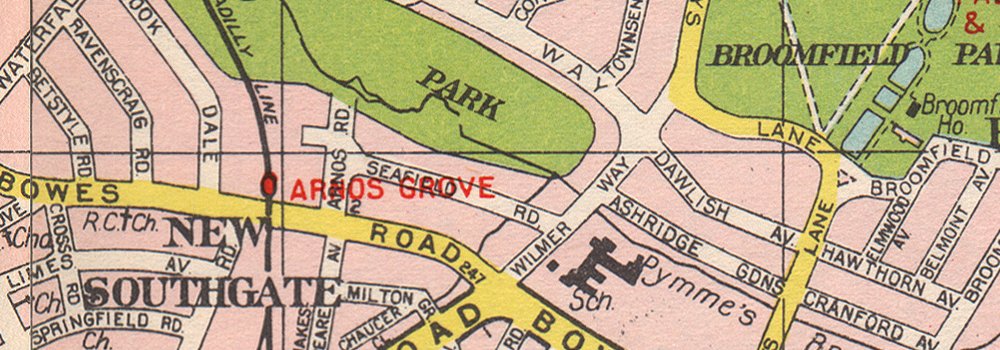 New Southgate by Geographia Ltd. | Antiqua Print Gallery