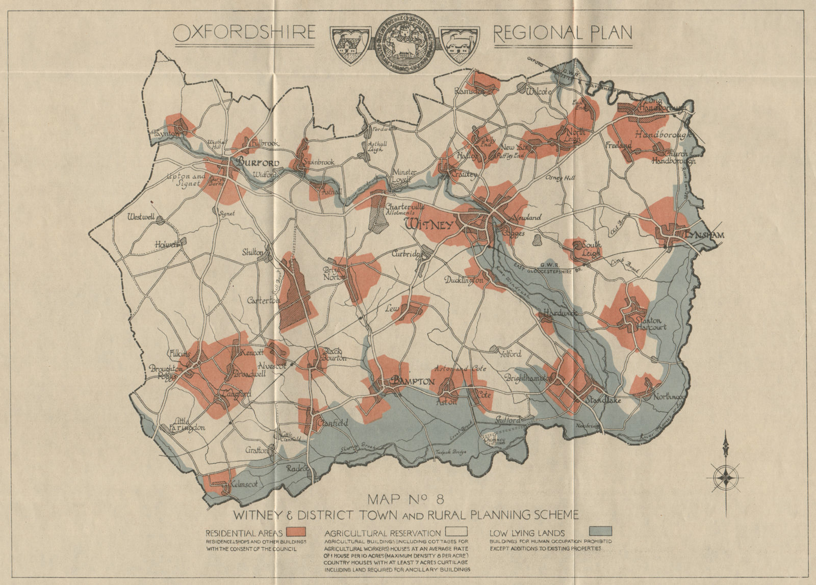 Map No. 8. Witney district town and Rural planning scheme by ...