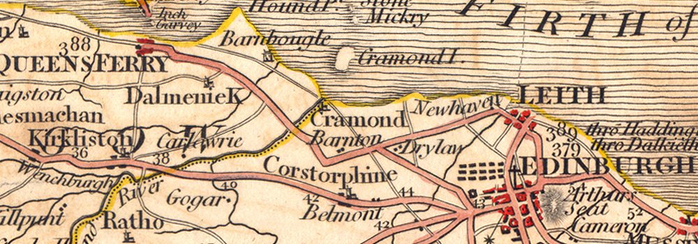 no title - Map section 76 from Cary's New Map of England Wales 1794 ...