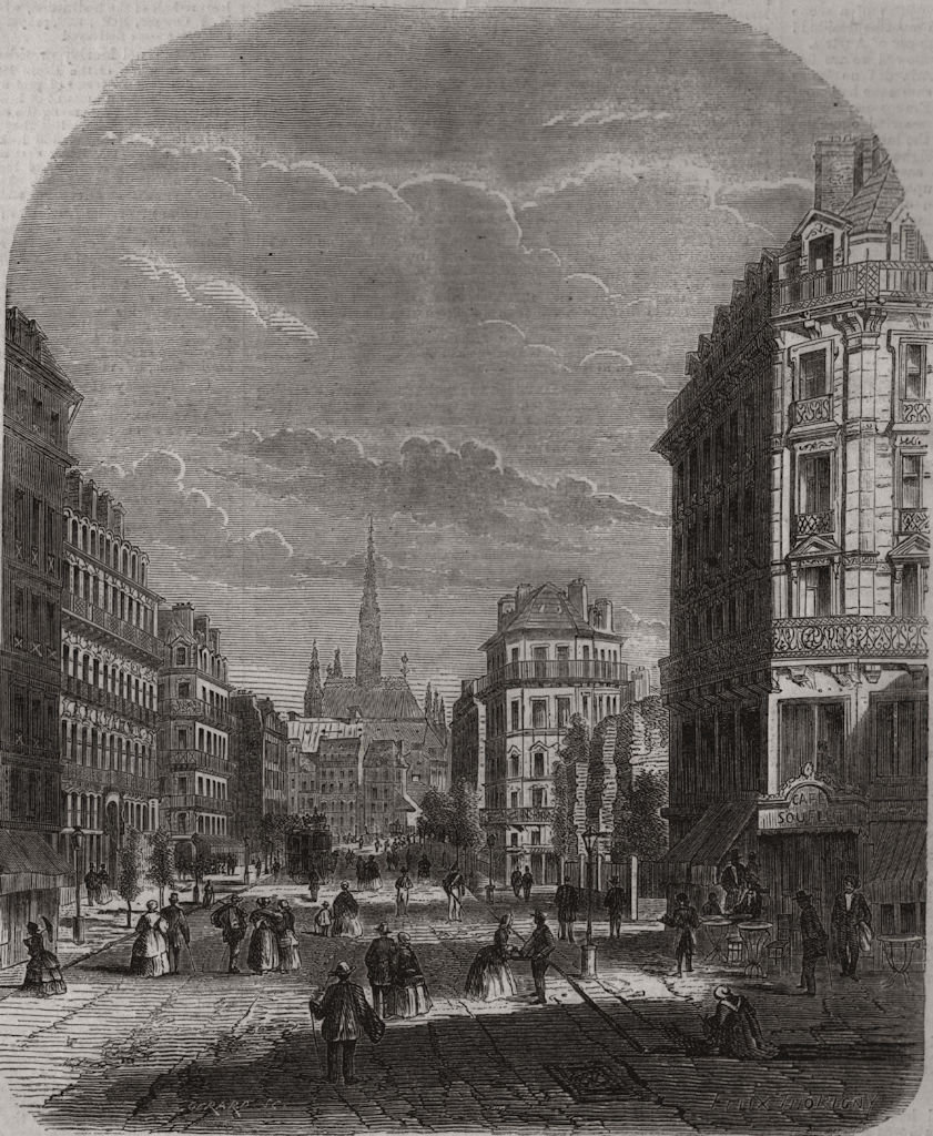 The Boulevard de Sebastopol, Paris by Illustrated London News: (1859 ...