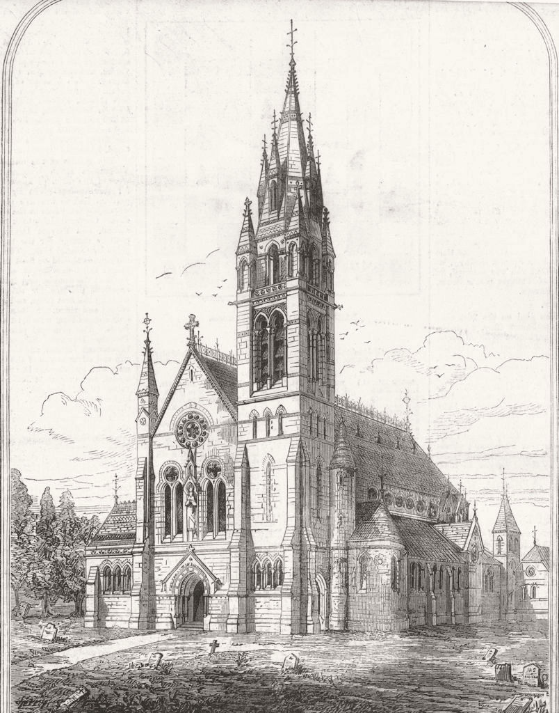 St Colman's Cathedral, Dromore, County Down by Illustrated London News ...