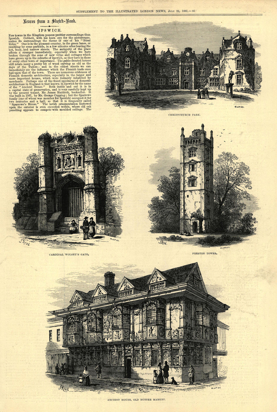 Christchurch Park - Cardinal Wolsey's Gate - Freston Tower - ancient ...