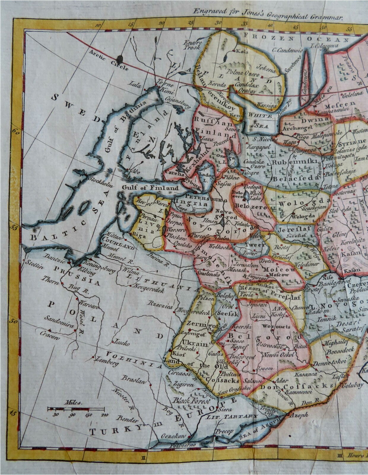 Russian Empire Muscovy Ukraine Ingria St. Petersburg Moscow 1772 ...