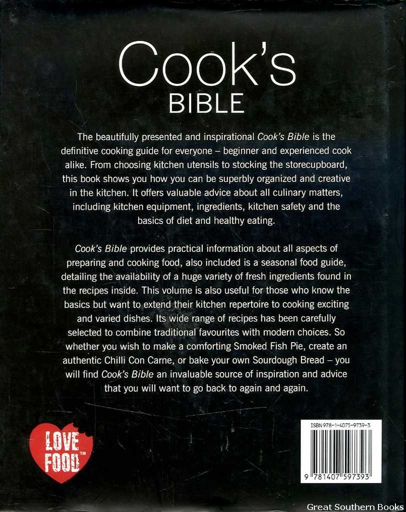 Cook's Bible: The Definitive Cook's Guide by Uncredited: Very Good ...