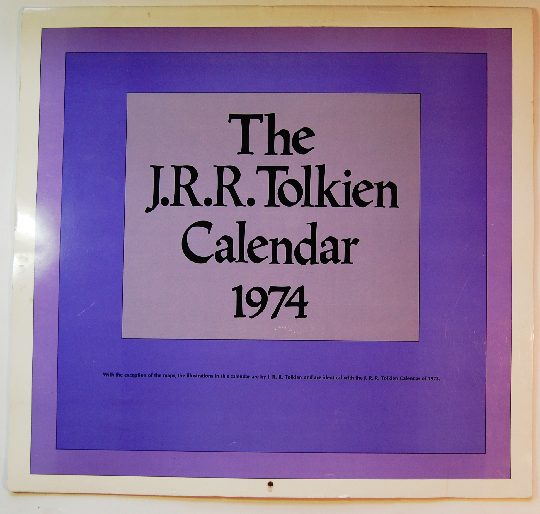 The J.R.R. Tolkien Calendar 1974 by Tolkien, J.R.R.: Very Good Soft ... The J.R.R. Tolkien Calendar 1974 by Tolkien, J.R.R.: Very Good Soft ...