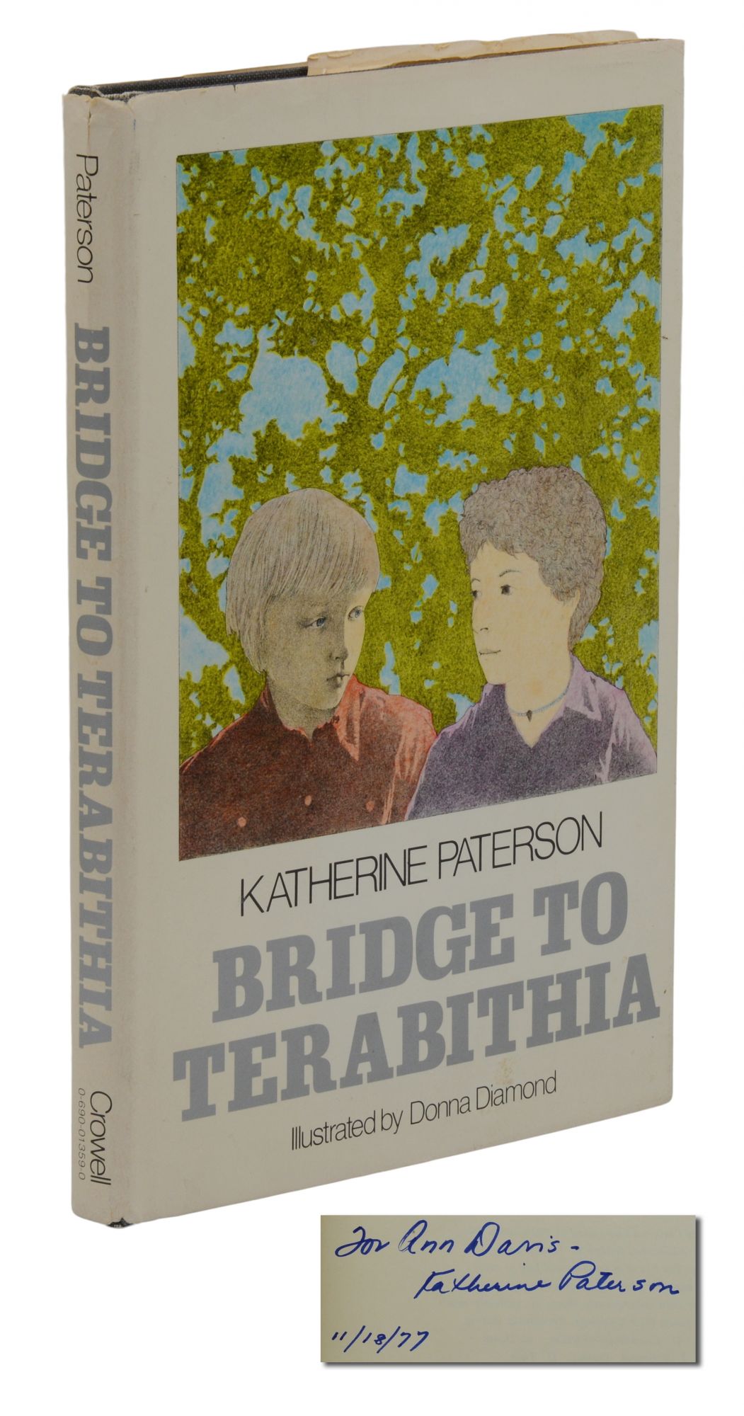 Bridge To Terabithia By Paterson Katherine Near Fine 1977 First Edition Burnside Rare