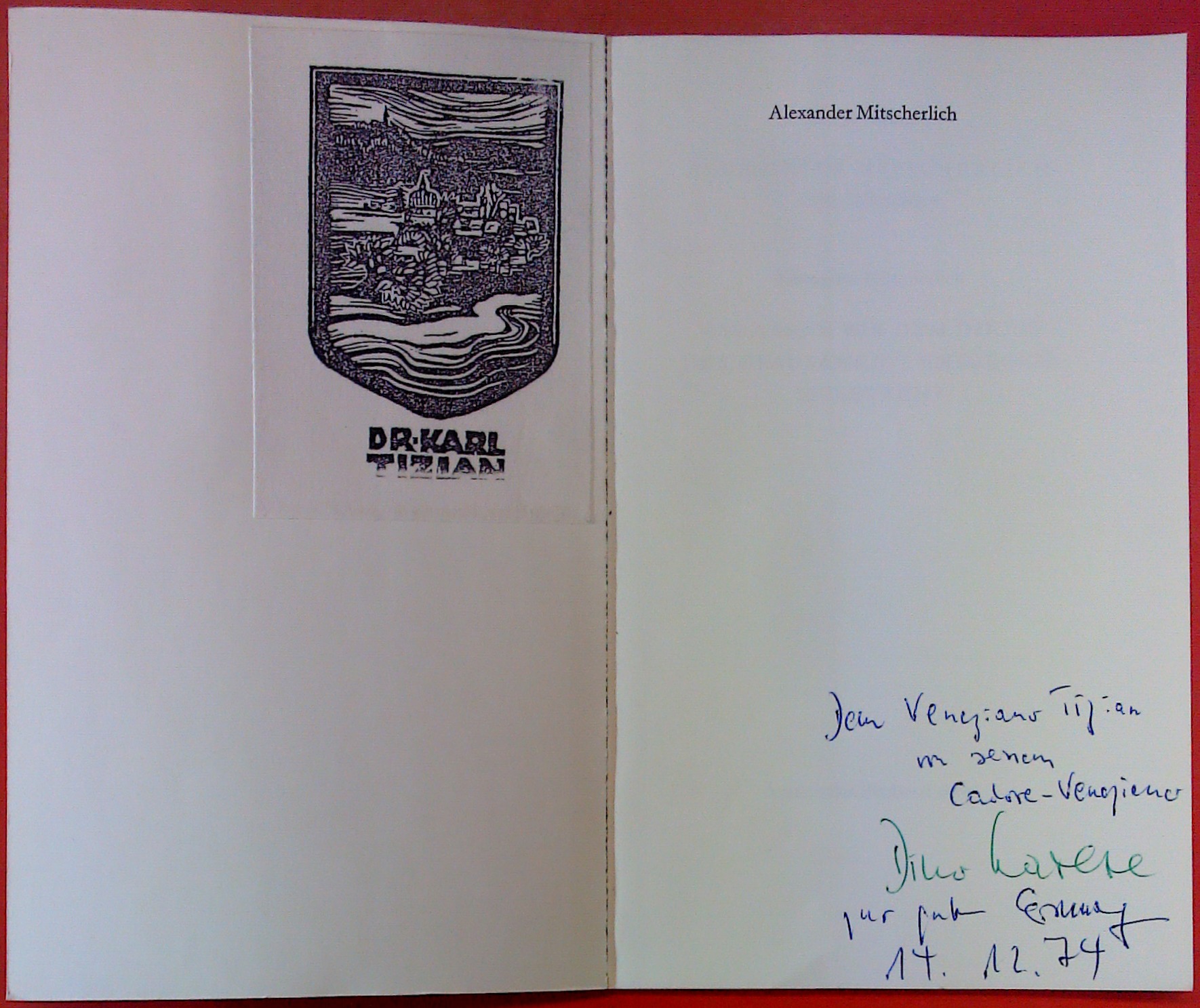 Alexander Mitscherlich - Eine Lebensskizze / Was haben wir dem Diktat ...