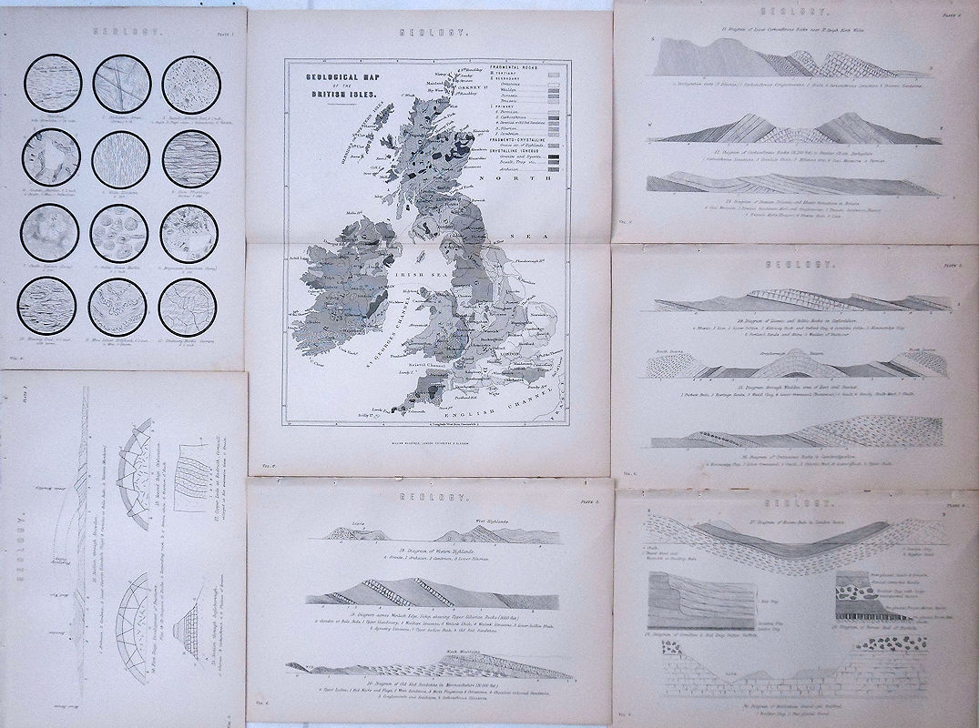 Geology. by Victorian encyclopaedia entry.: (1890) Art / Print / Poster ...