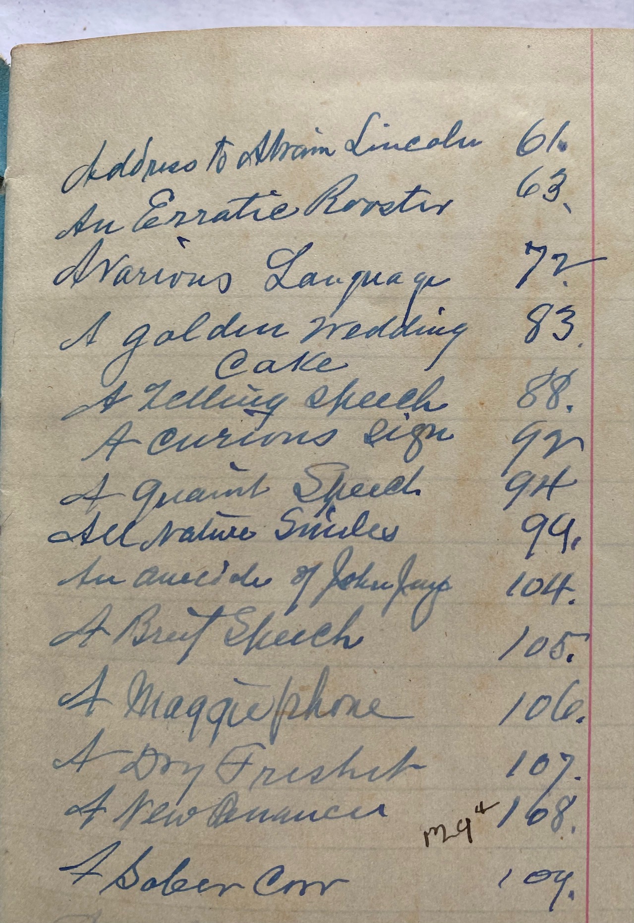 EARLY 1900s HANDWRITTEN COPY BOOK w/ RACIST CONNOTATIONS: Manuscript ...