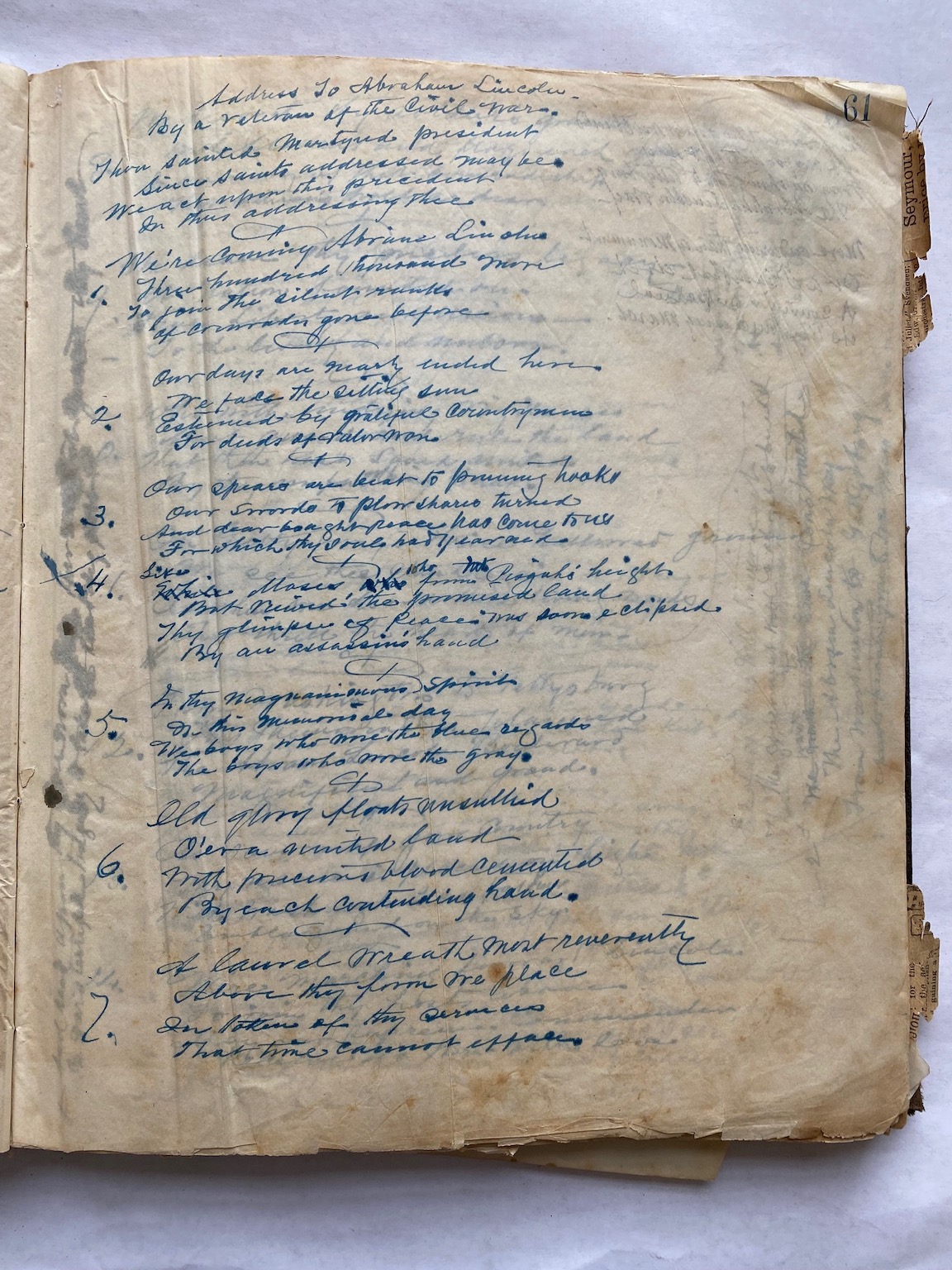 EARLY 1900s HANDWRITTEN COPY BOOK w/ RACIST CONNOTATIONS: Manuscript ...