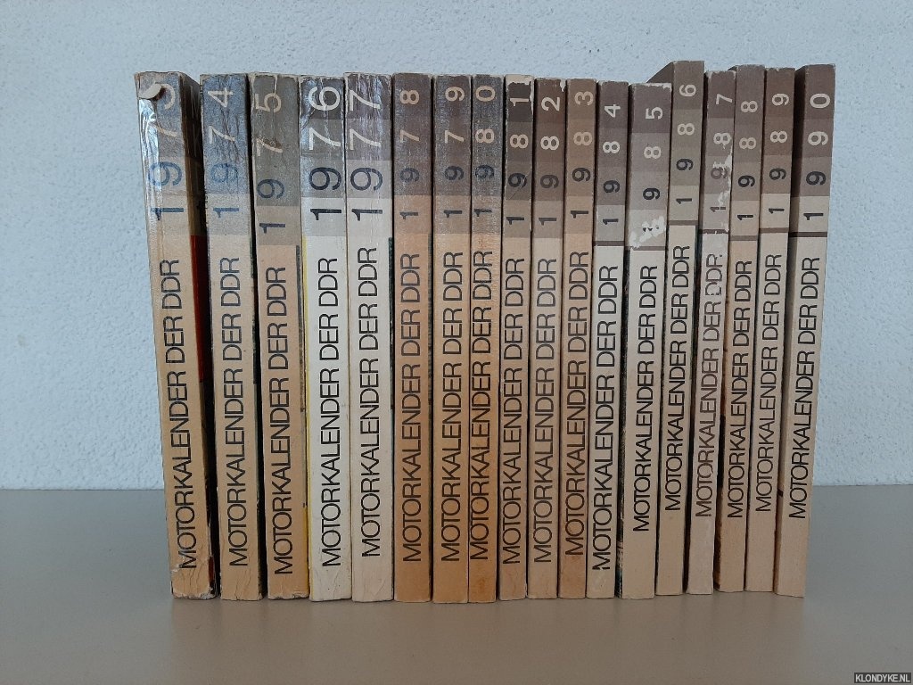 Motorkalender der DDR 1973-1990 (18 volumes) Various | Barnebys