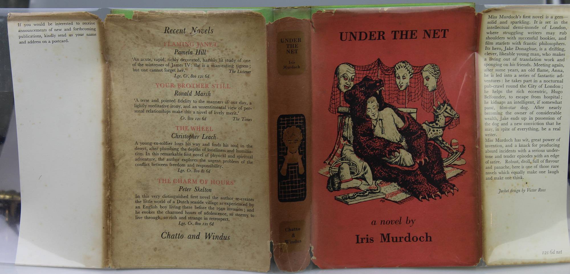 Under the Net by Murdoch, IRIS: Good Hard Cover (1954) First Edition. | Besleys Books PBFA