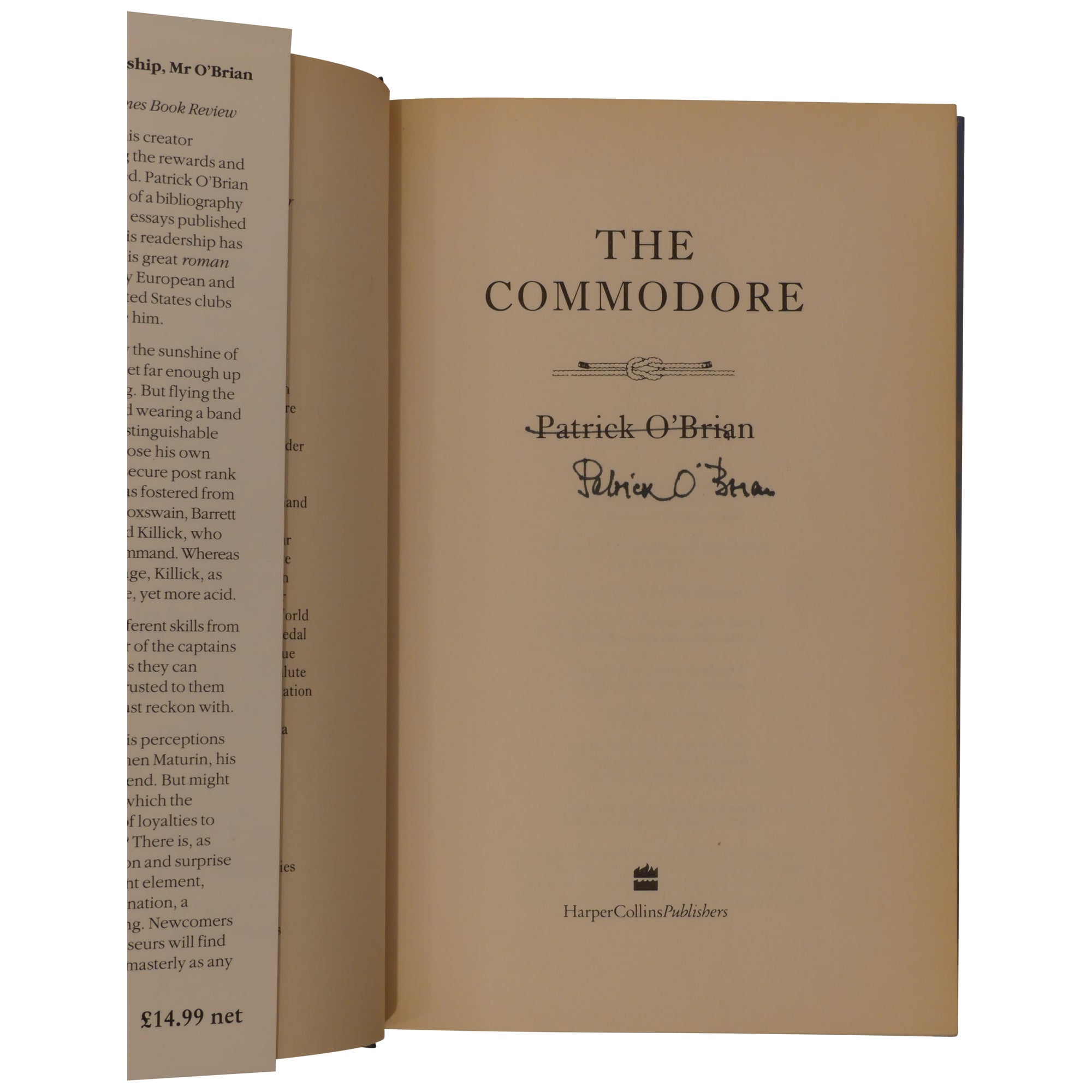 The Commodore by O'Brian, Patrick: Fine Hardcover (1994) First Edition ...