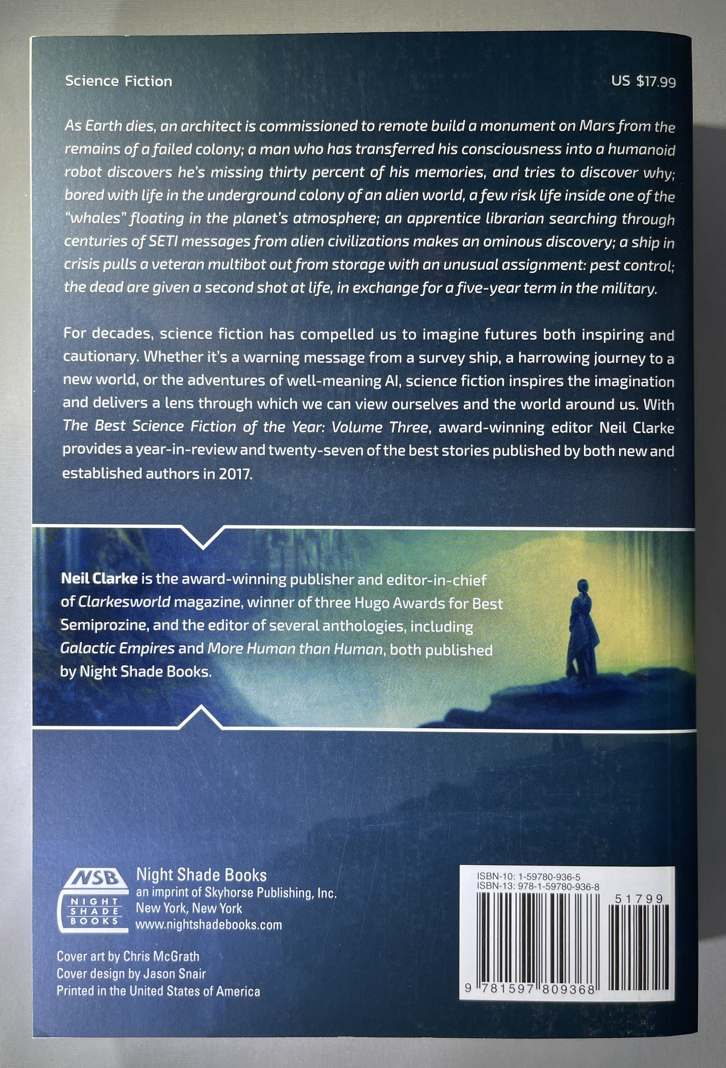 The Best Science Fiction of the Year: Volume Three (3) [SIGNED] by Neil ...