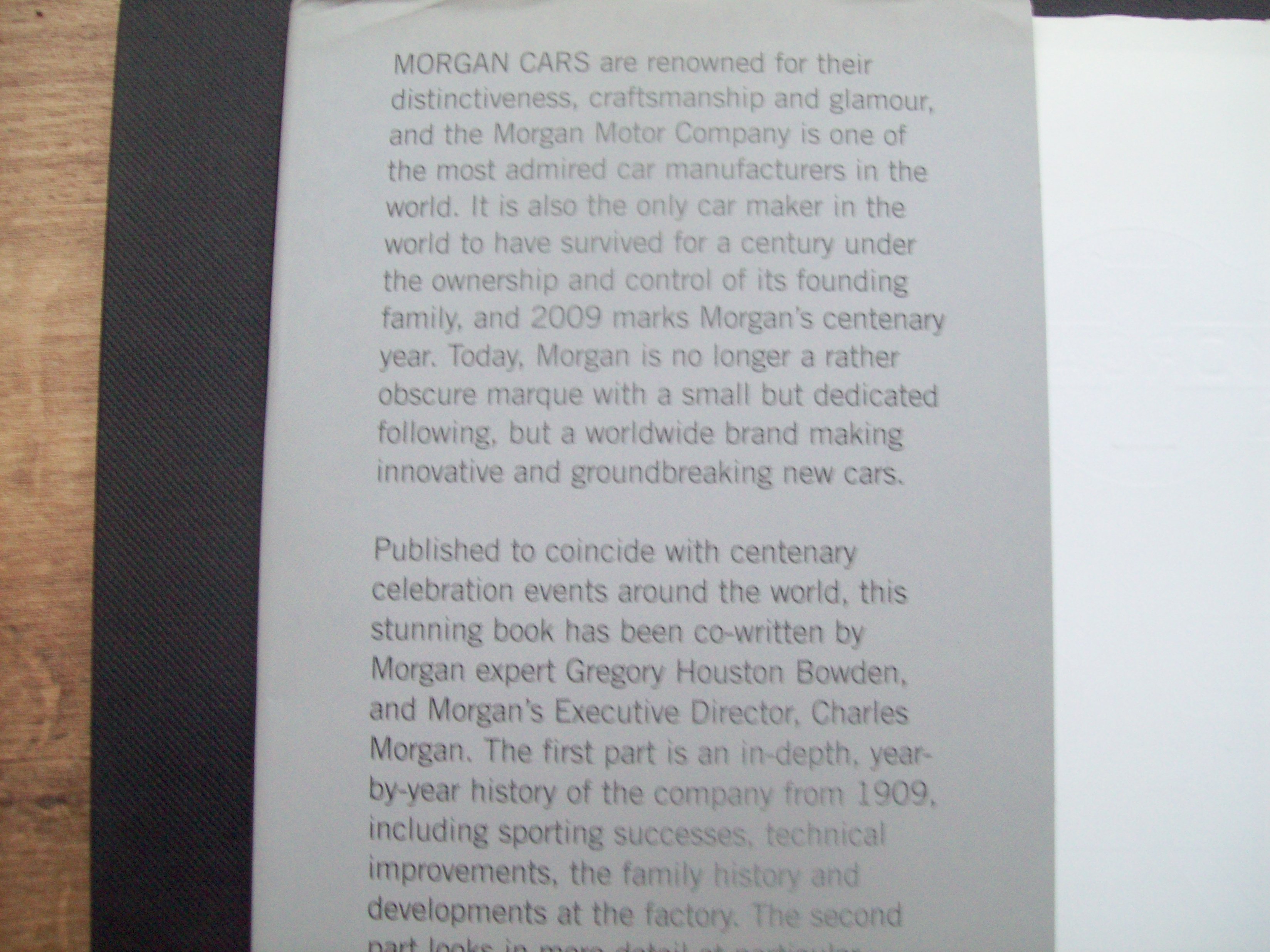 Morgan: 100 Years - The Official History of the World's Greatest Sports ...