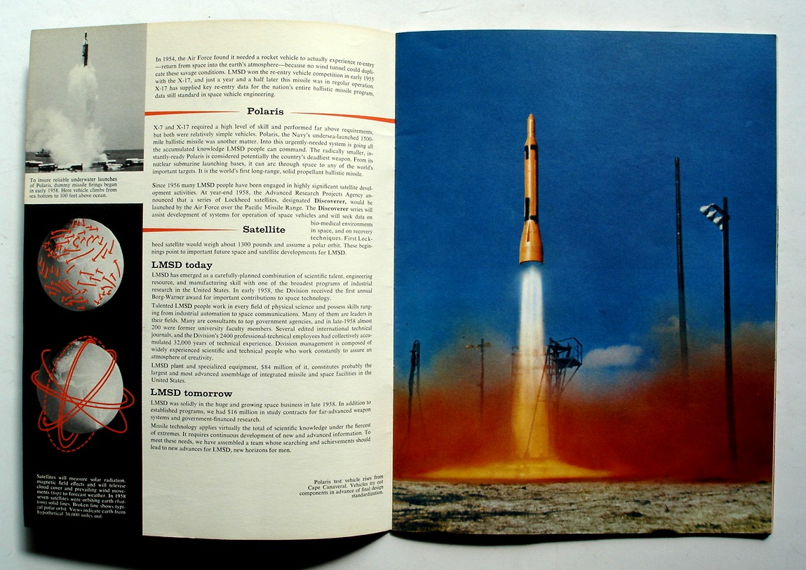 Lockheed LMSD New Employee Welcome Brochure: Very Good (1959) | Silicon ...