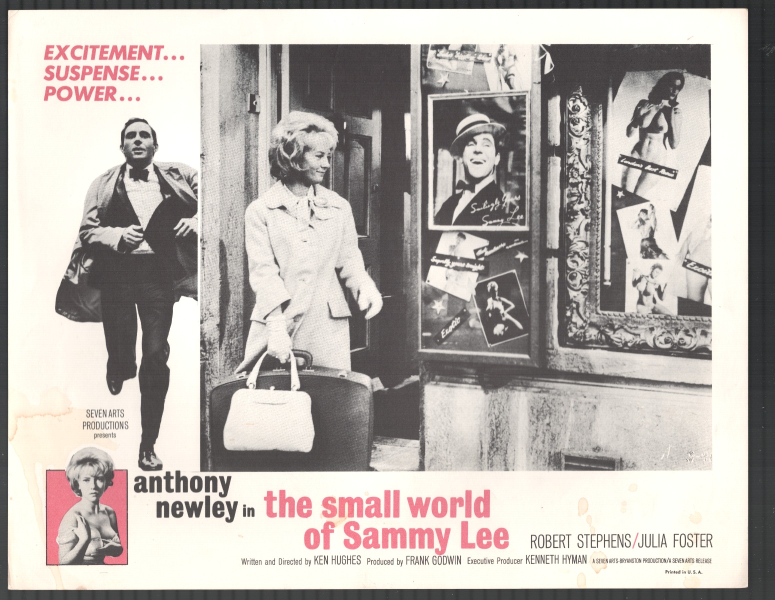 Small World of Sammy Lee 11'x14' Lobby Card Anthony Newley Julia Foster ...