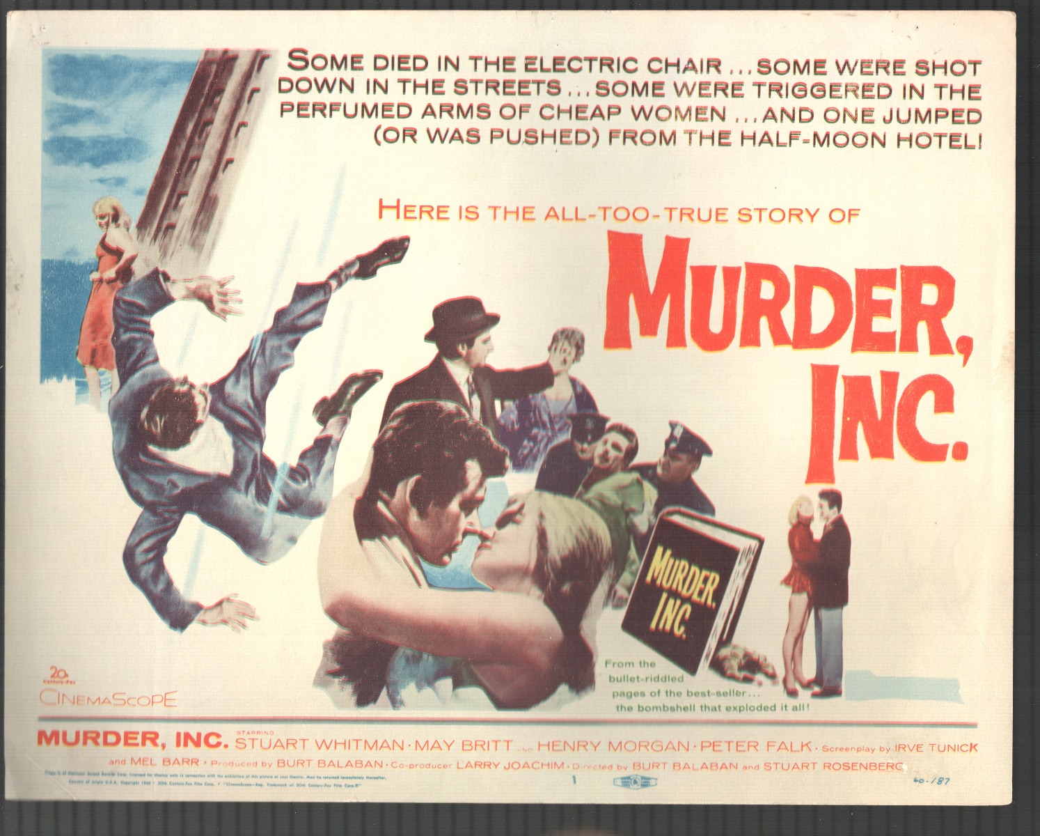 Murder, Inc. 11'x14' TITLE Lobby Card #1 Stuart Whitman May Britt Henry ...