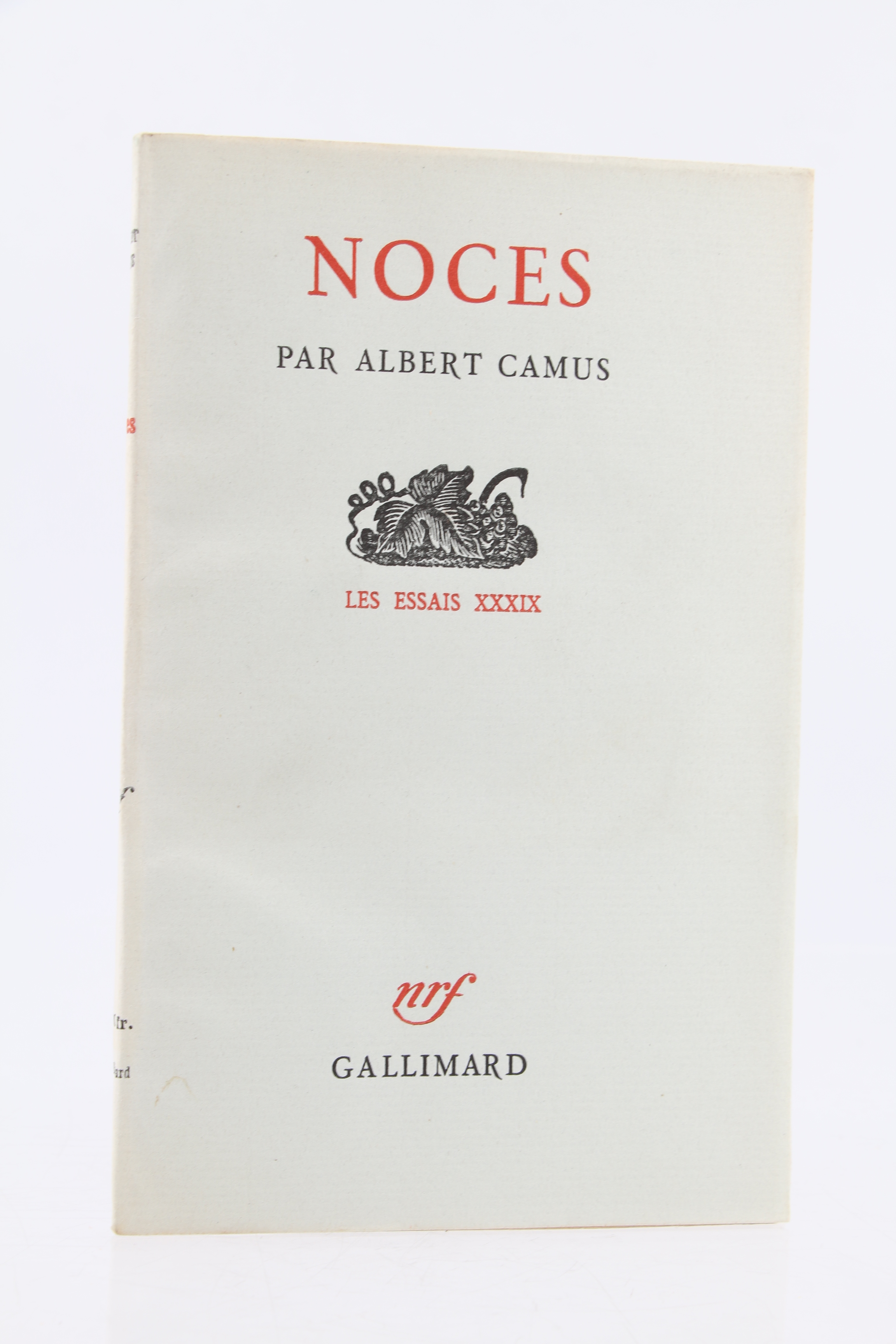 Noces von CAMUS Albert: couverture souple (1947) | Librairie Le Feu Follet