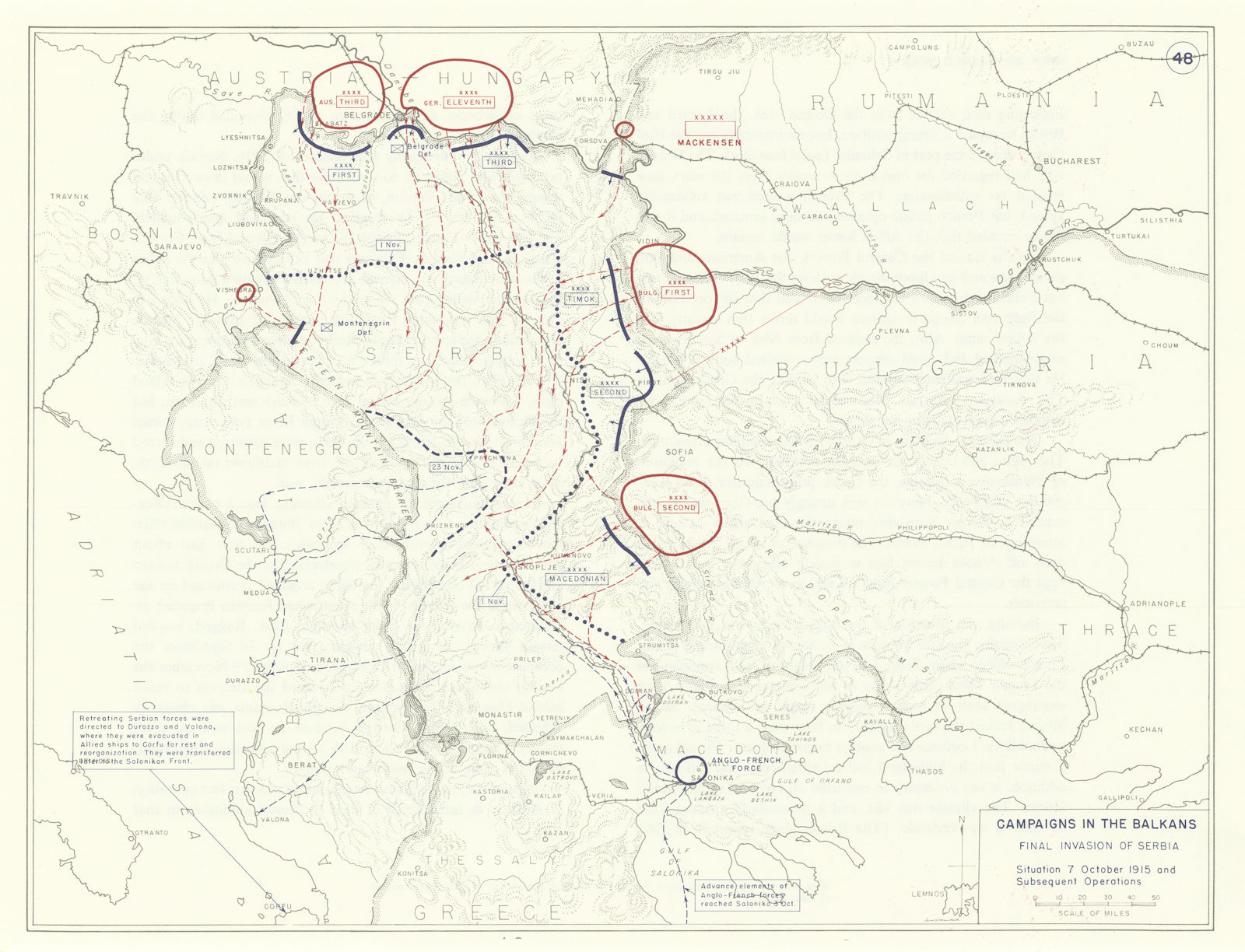 Campaigns in the Balkans - Final Invasion of Serbia - Situation 7 ...