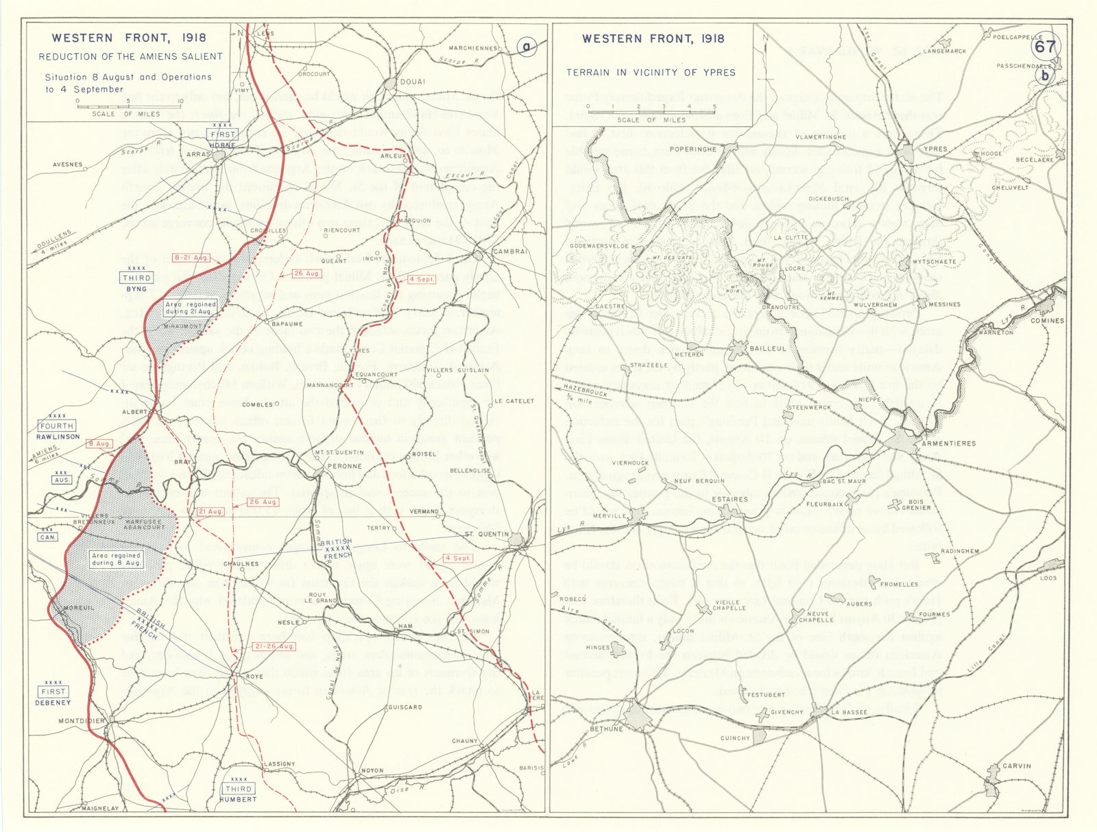 Western Front, 1918 - Reduction of The Amiens Salient - Situation 8 ...