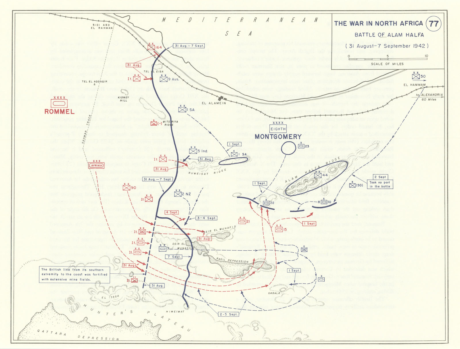 The War in North Africa - Battle of Alam Halfa (31 August-7 September ...