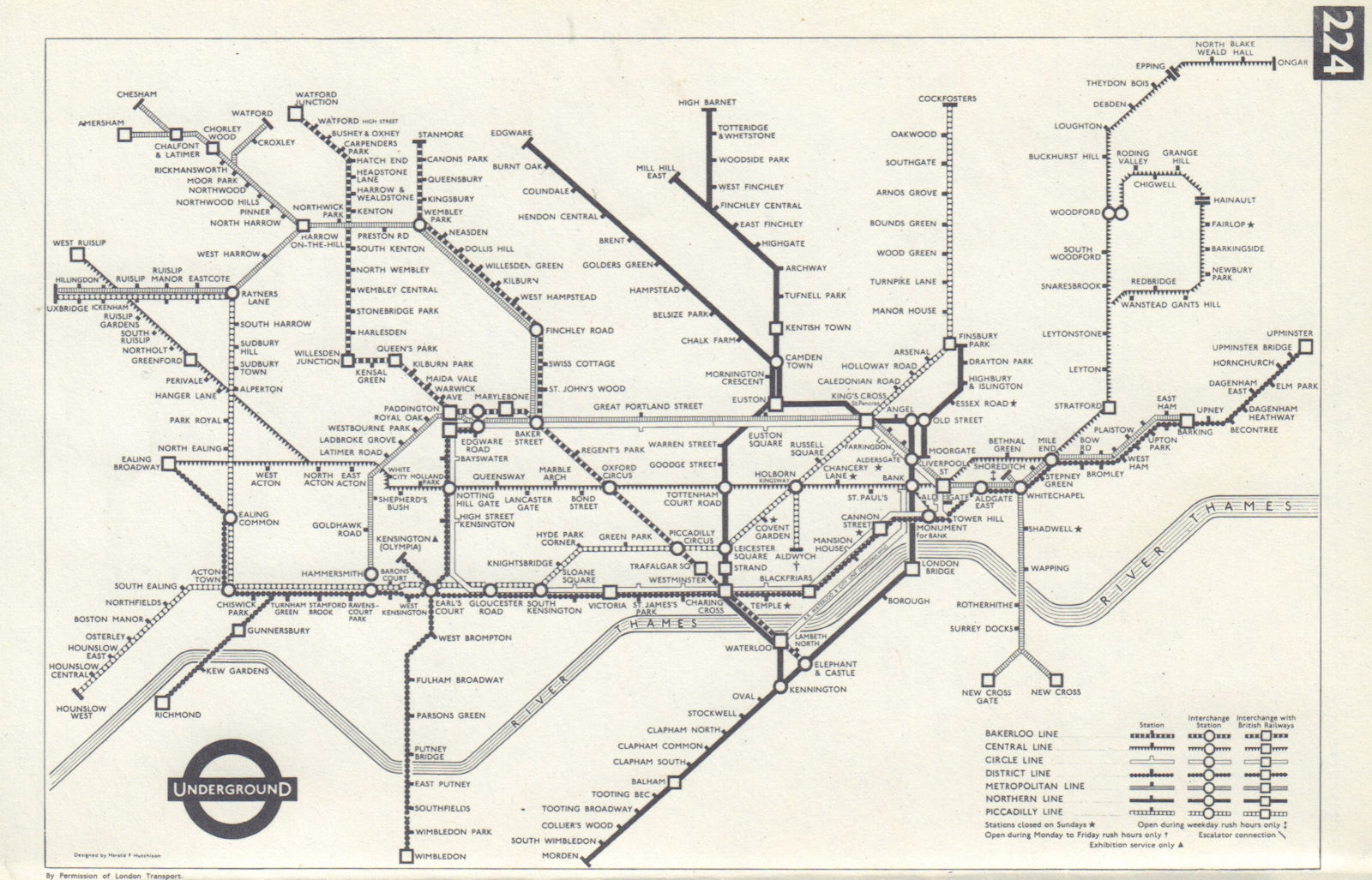 [London Underground] by Geographers A-Z Map Co / Geographia / Pearsall ...