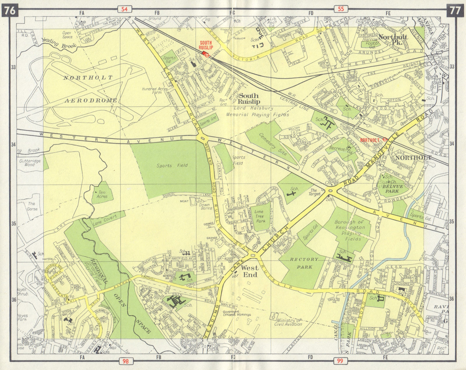Northolt by Geographers A-Z Map Co / Geographia / Pearsall, Phyllis ...