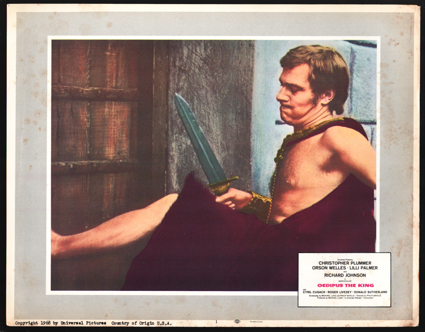 Oedipus The King Complete 8 Lobby Card Set 1976-11' x 14'-Christopher ...
