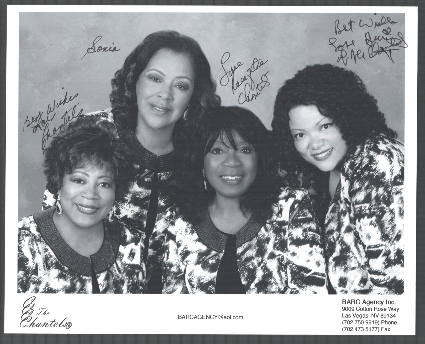 Chantels 8x10 Autographed Photograph: Signed by Author(s) Photograph ...