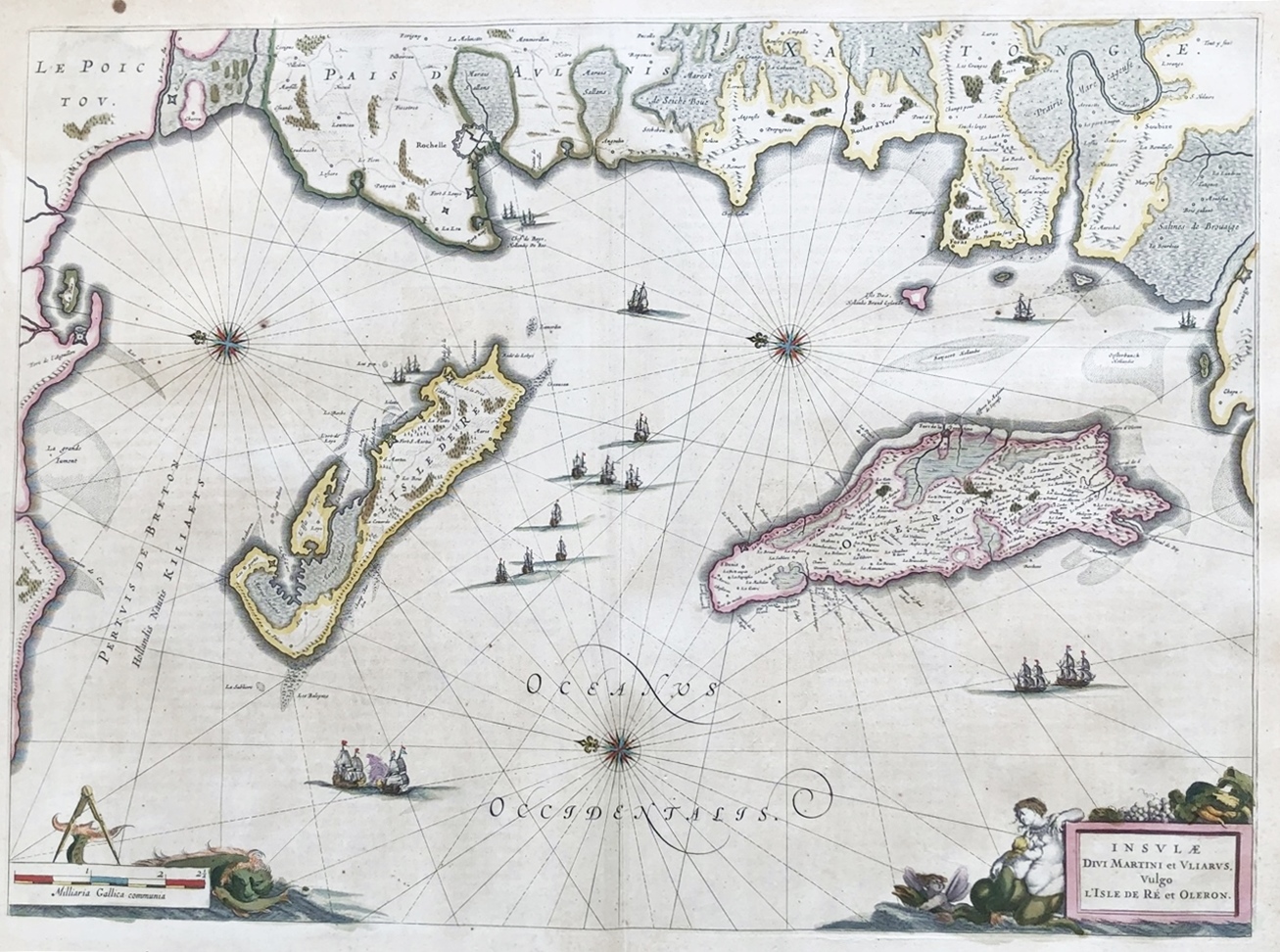 "Insulae divi Martini et Uliarus, Vulgo L'Isle de Ré et Oleron" - Ile ...