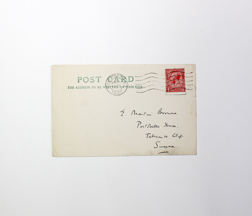 An Original Card Written and Signed by Ivor Brown to E Martin Browne ...