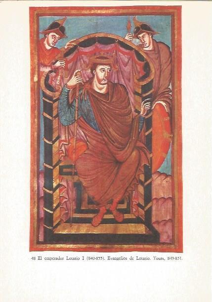 LAMINA V02549: El Emperador Lotario I. Evangelios de Lotario von John ...