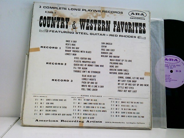 Country And Western Favorites von Red Rhodes:: Gut Box (9999) | ABC ...