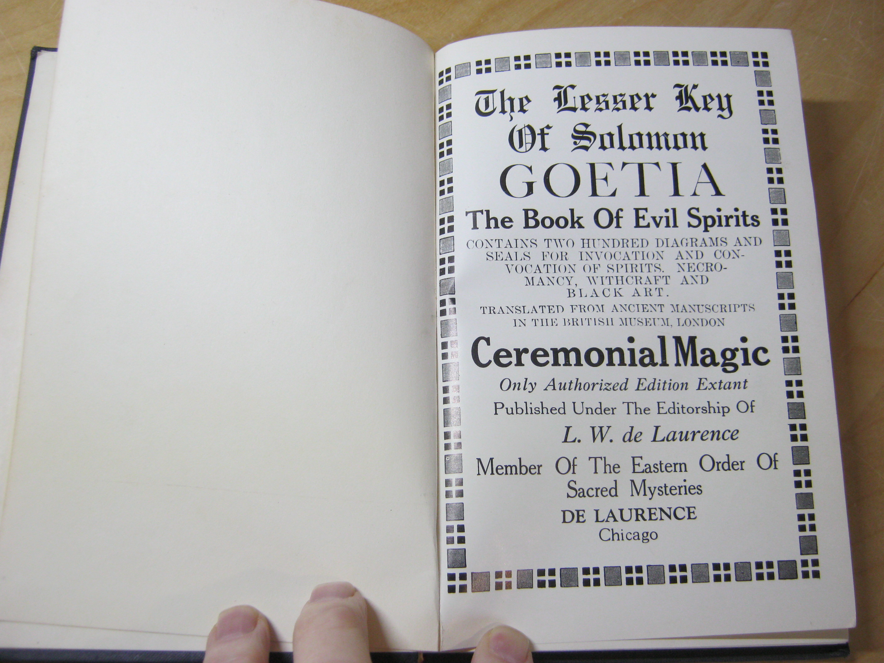 The Lesser Key Of Solomon Goetia The Book Of Evil Spirits Contains Two Hundred Diagrams And