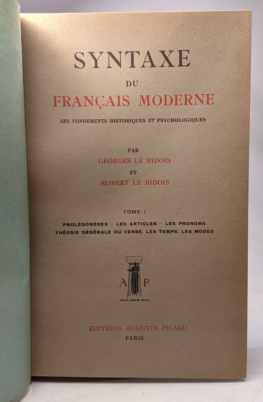 Syntaxe du français moderne ses fondements historiques et ...