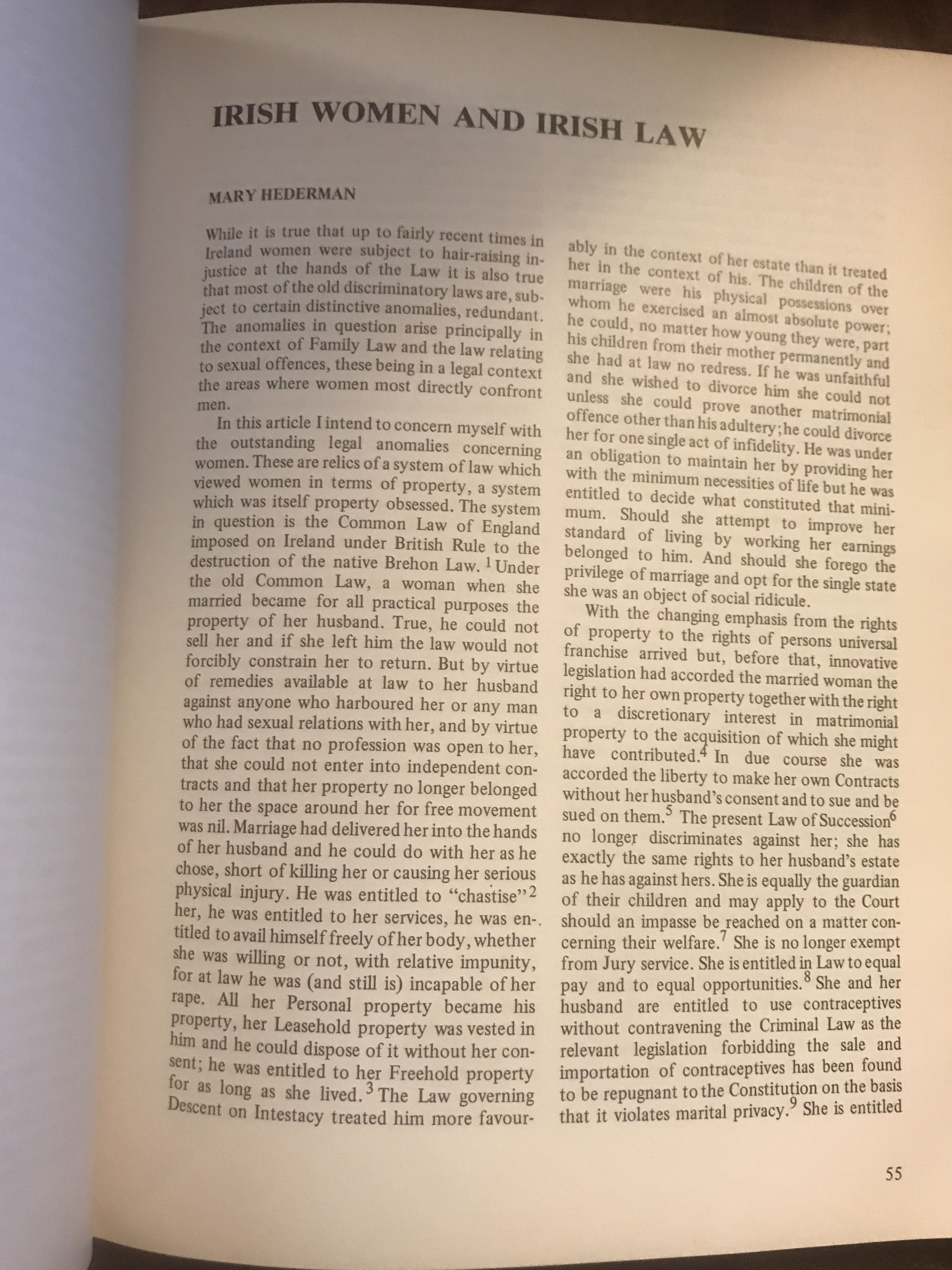 The Crane Bag Vol. 4 No.1 1980 Images Of The Irish Woman Irish Woman ...