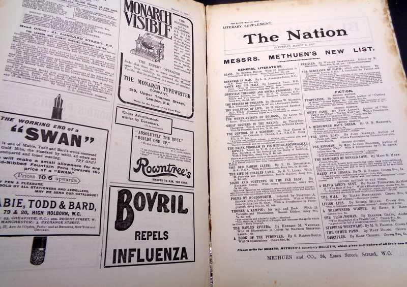 The Nation. (Magazine) ISSUE No 1. Saturday March 2nd 1907. by H. W ...