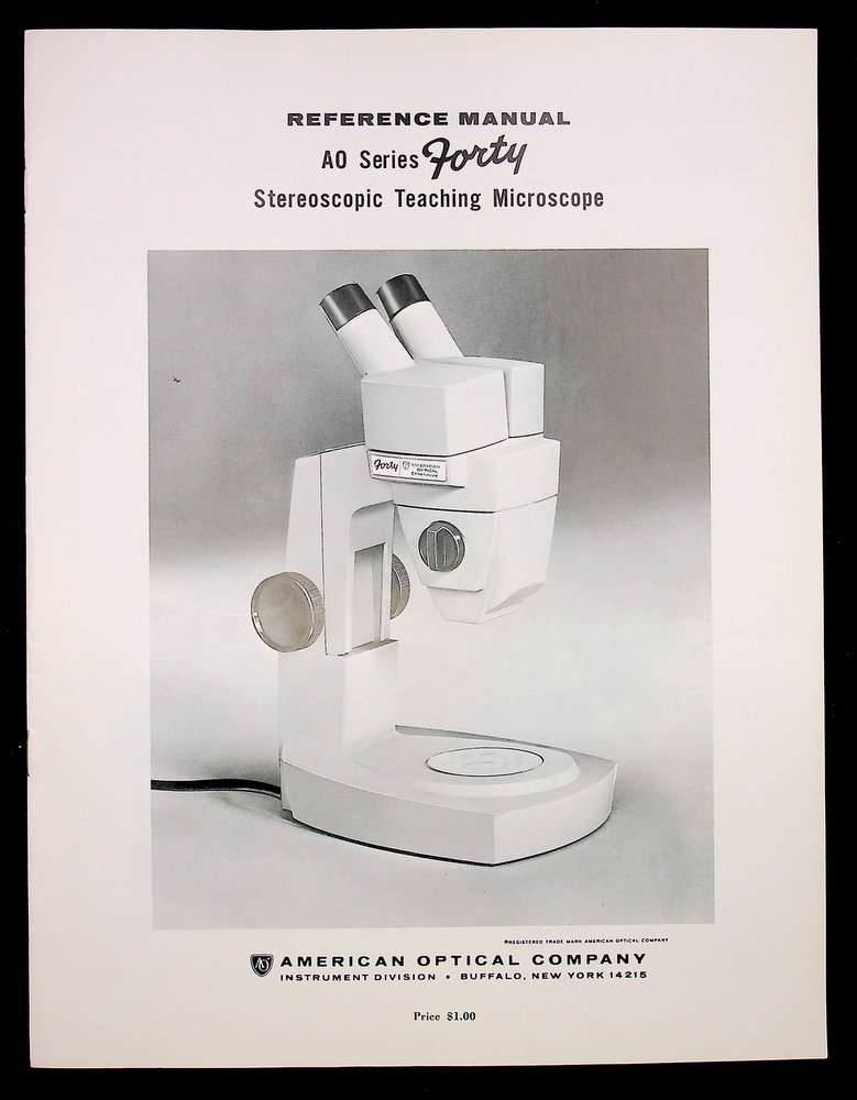 Reference Manual AO Series Forty Stereoscopic Teaching Microscope by ...