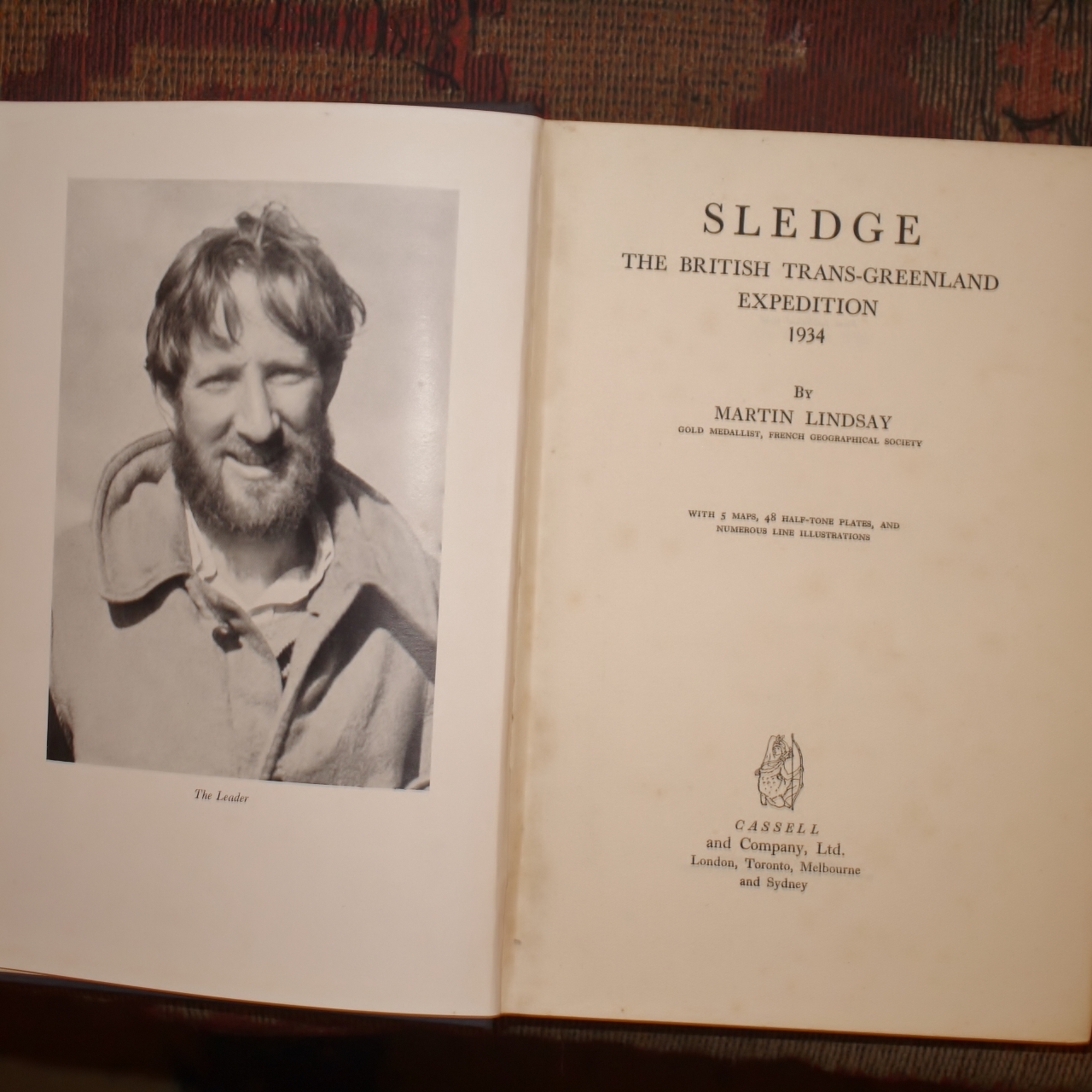Sledge The British Trans-Greenland Expedition 1934 by Lindsay,Martin ...