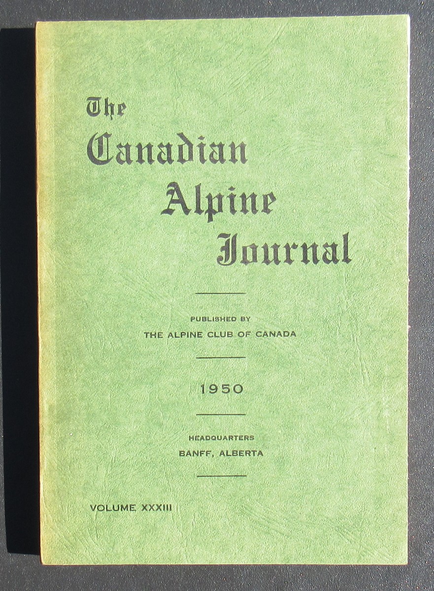 The Canadian Alpine Journal 1950 volume XXXIII 33 by Fleming & others ...